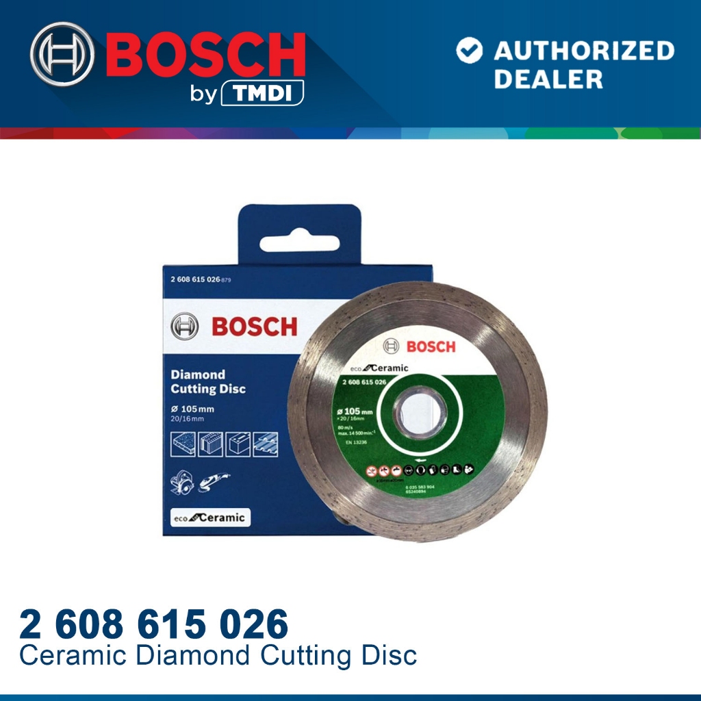 BOSCH 4" inch Professional Diamond Cutting Disc Continuous ECO Tile ...