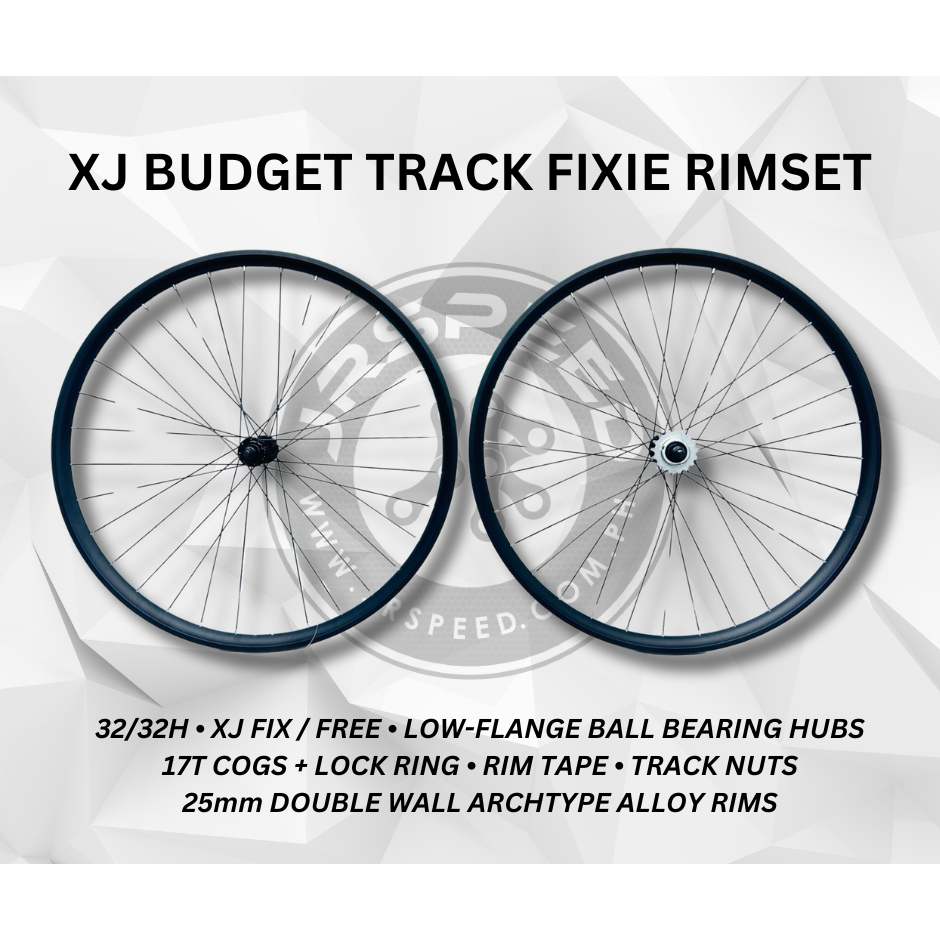XJ 700c Rim Set Rimset 32H Pair with Brake Line Fixie Fixed Gear Bike ...