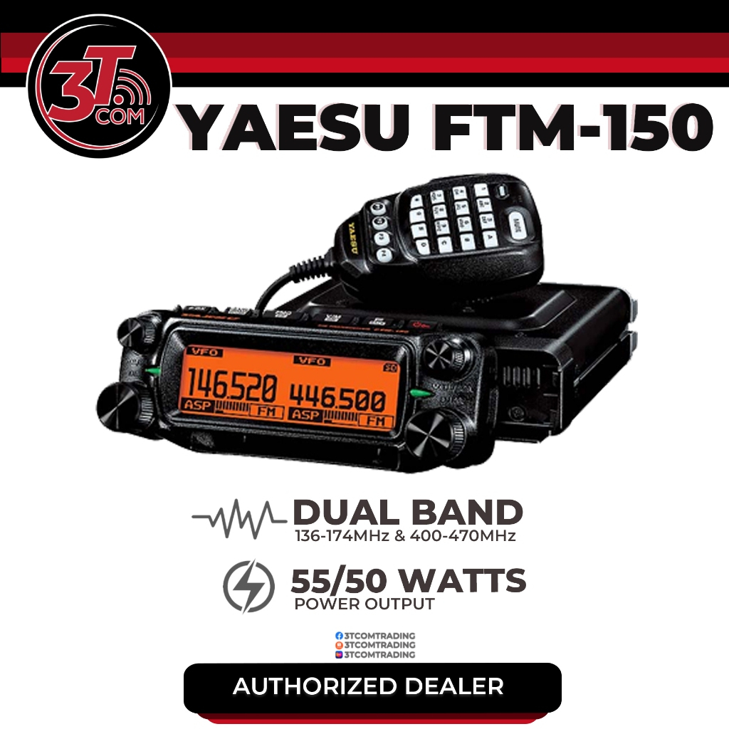 NEW LOOK YAESU FTM-150 DUALBAND BASE RADIO | Shopee Philippines