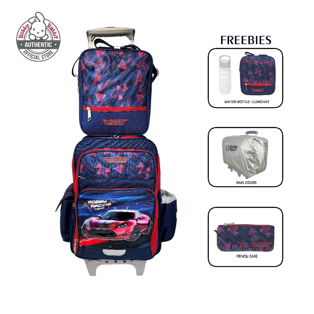 Robby Rabbit Extreme Drive Soft Trolley 16-Inch (Navy Blue, Red, Car ...