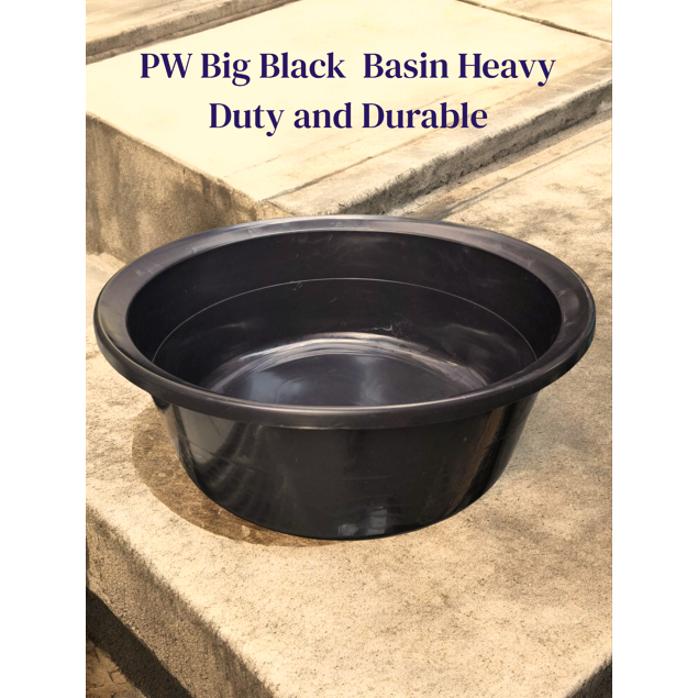 PW Big BLACK Basin Heavy Duty and Durable | Shopee Philippines