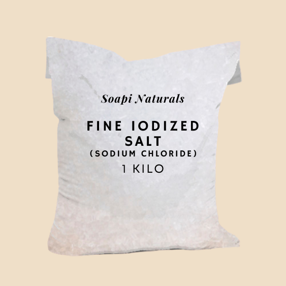 Fine Iodized Salt (1 kilo) Sodium Chloride, Edible Salt (NaCl) Asin I ...