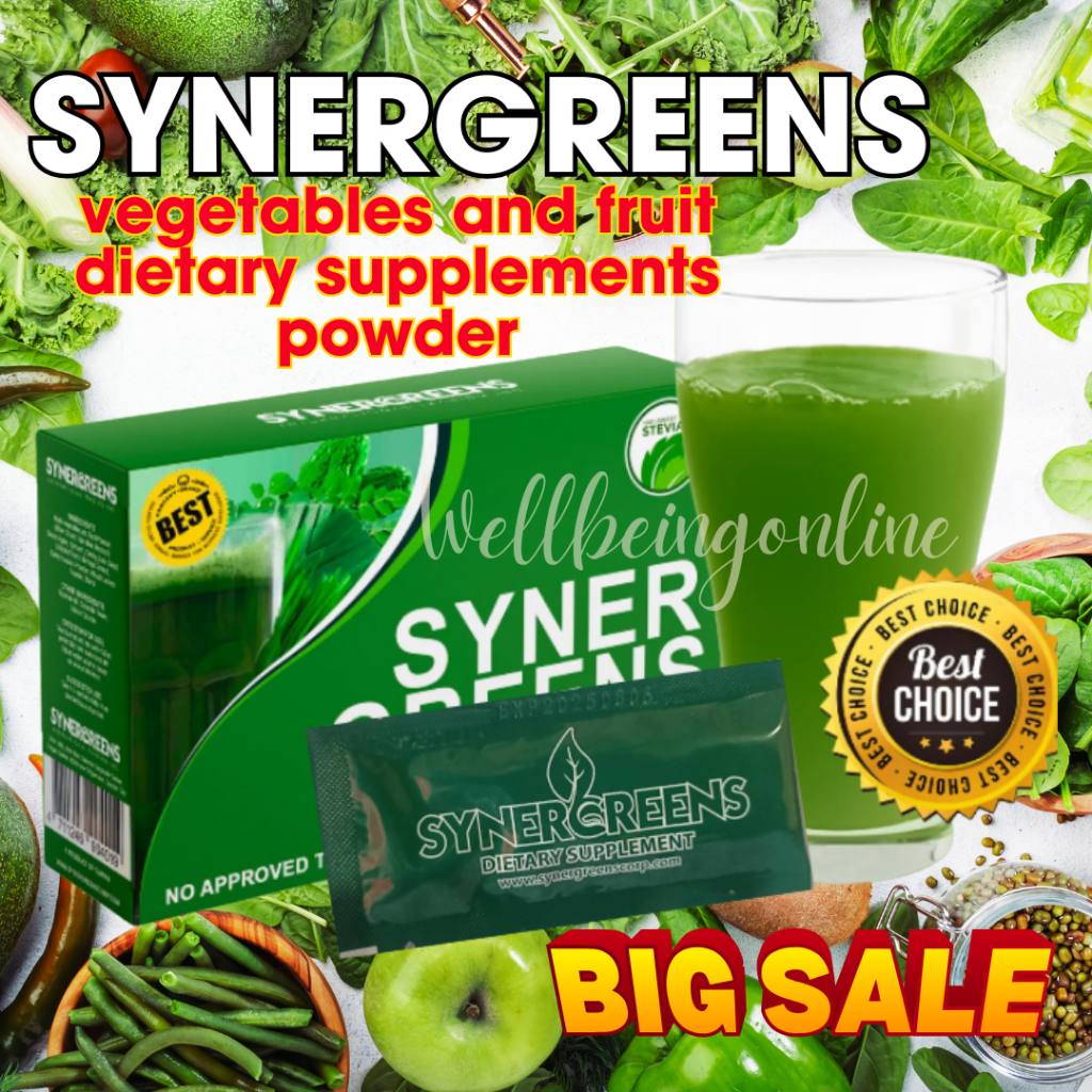 Synergreens Vegetable and Fruit Dietary Supplement Powder 3g in 30 ...