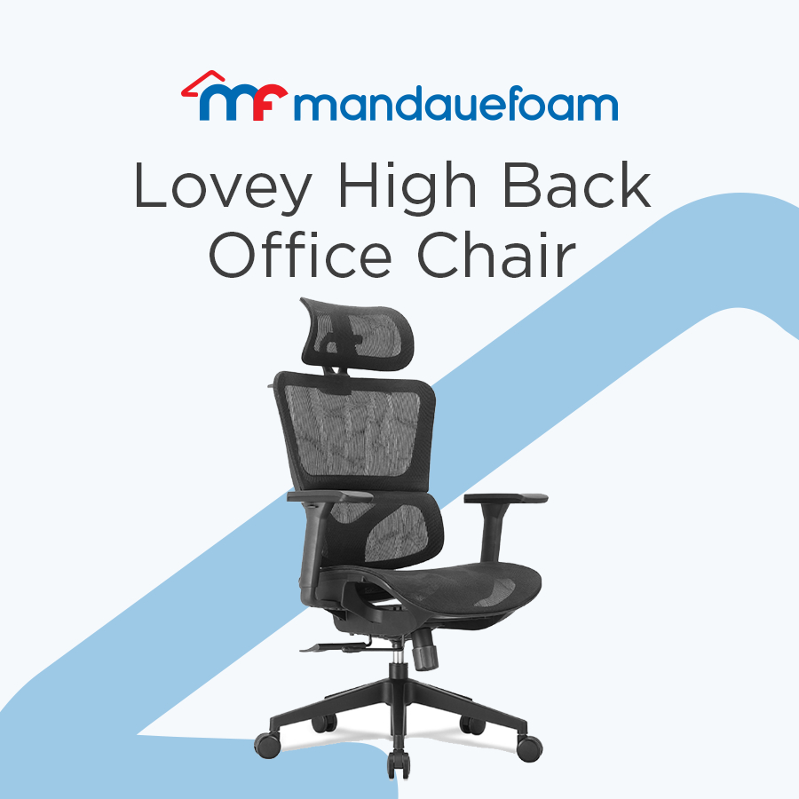 Mandaue Foam Lovey High Back Office Chair - Black | Shopee Philippines
