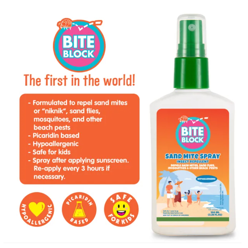 Bite Block Sand Mite Spray – 100mL | Shopee Philippines