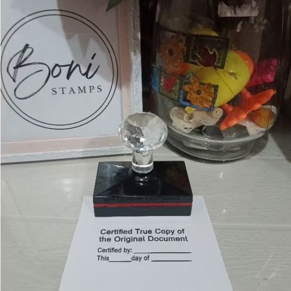 Certified True Copy CTC Stamp Crystal Stamp | Shopee Philippines