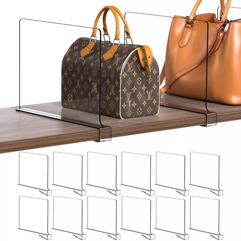 Transparent Closet Shelf for Wardrobe Organizer Cloth Divider Cupboard ...