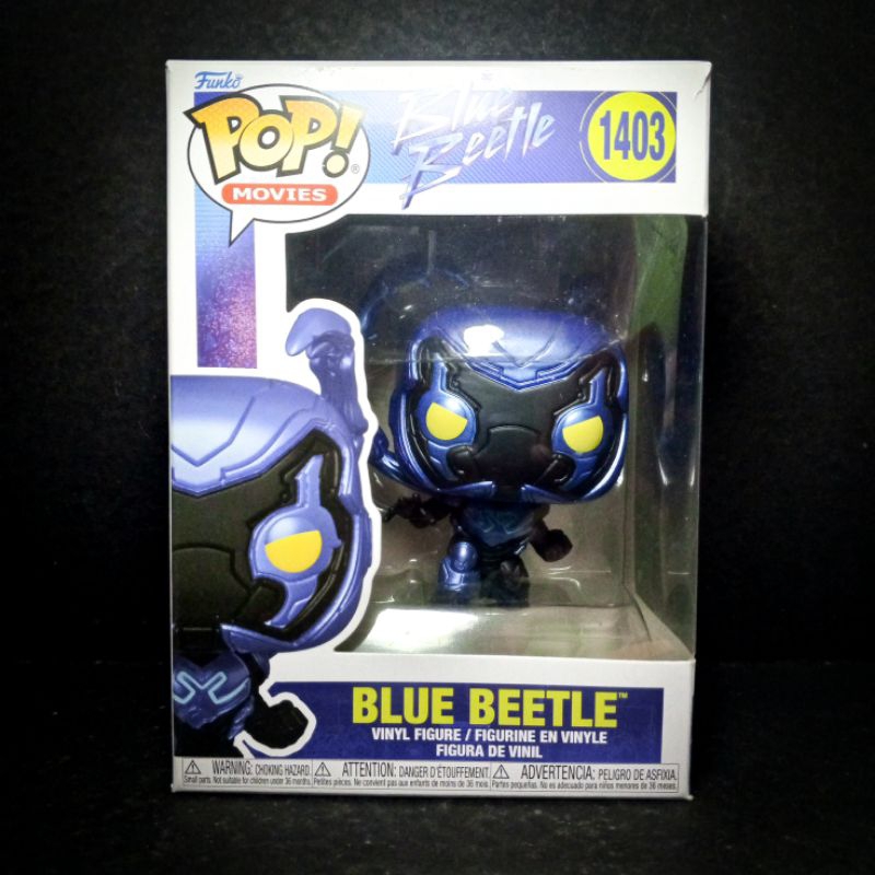 Funko Pop! Movies: Blue Beetle - Blue Beetle #1403 (FREE PROTECTOR ...