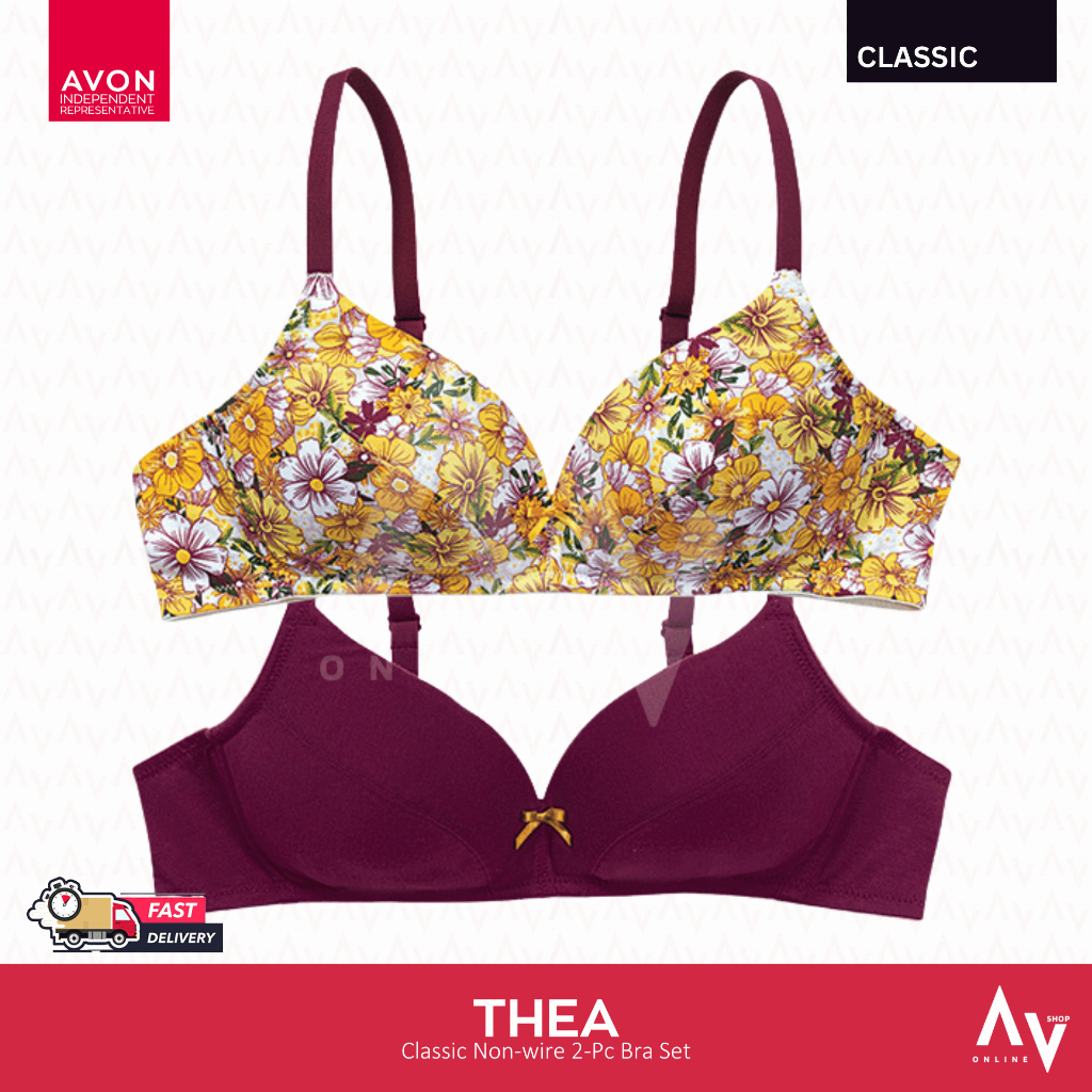 Avon Thea 2pc Non-wire Classic Bra Set (Sera, Carol, Alora,Freya,Demi ...