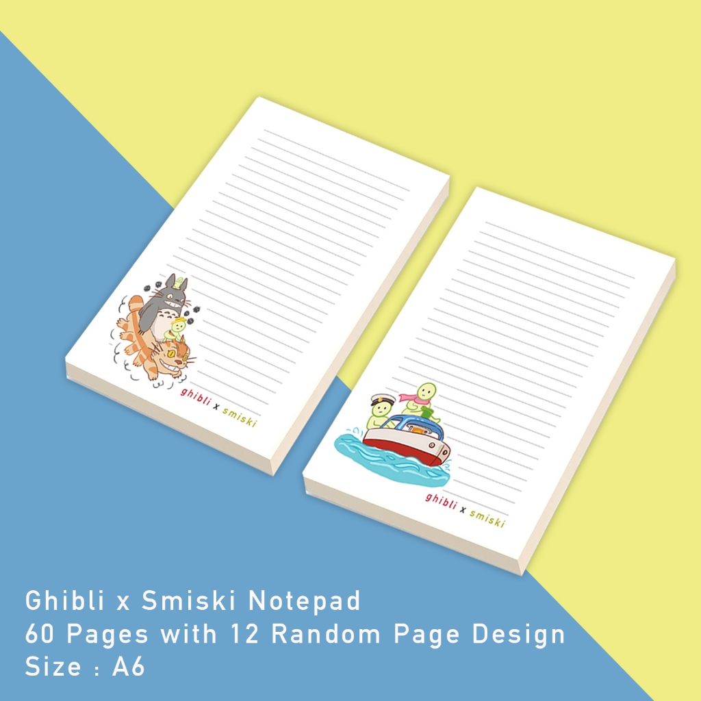 Smiski x Ghibli Notepad / A6 Memopad / 60's | Shopee Philippines