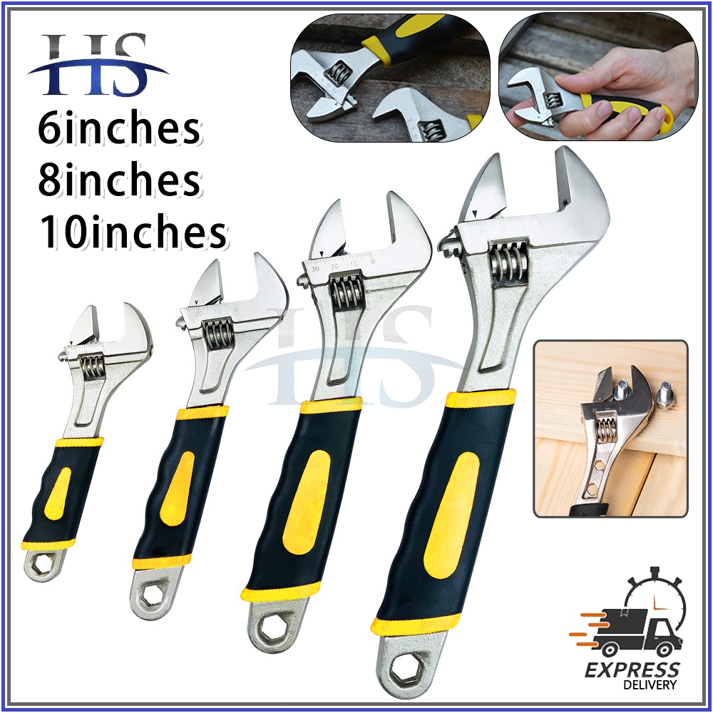 6’ 8’ 10’ 12’ Adjustable Wrench Heavy Duty Industrial Open Wrench ...