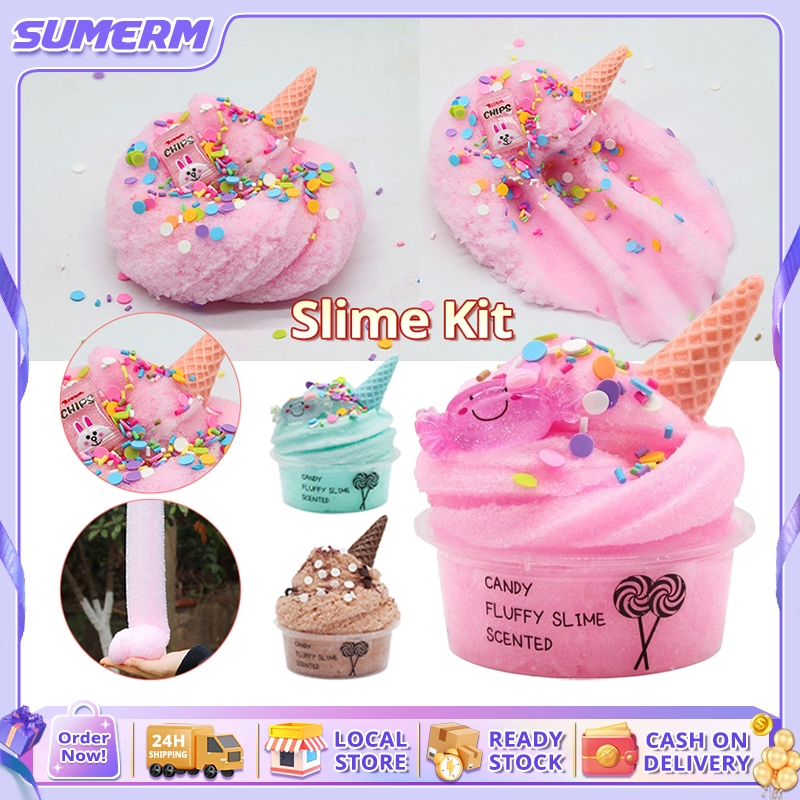 Silk Clay Slime Pressure Relief Toy Brushed Clay Children DIY Color ...