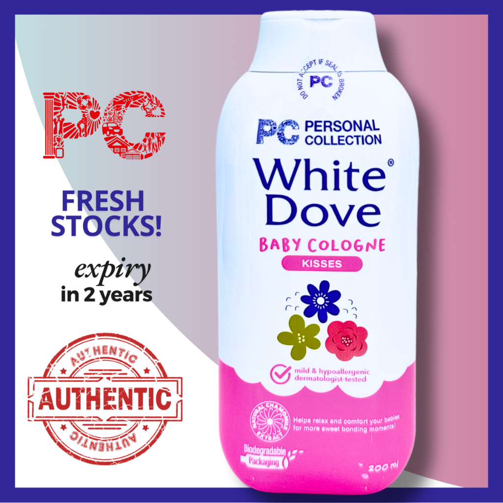 White Dove Baby Cologne Kisses 200ml by PC Personal Collection | Shopee ...