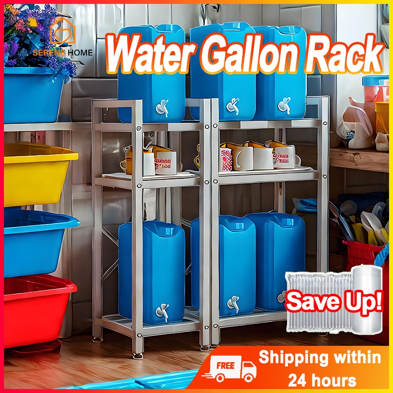 【Free Upgrad】Strengthen Water Container Rack High-Capacity Water Gallon ...