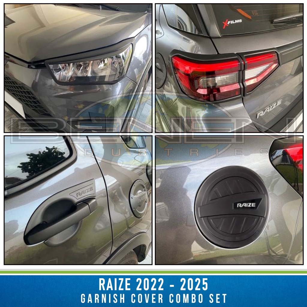 RAIZE 2022 - 2025 Garnish Cover Combo Set (MATT BLACK) | Shopee Philippines