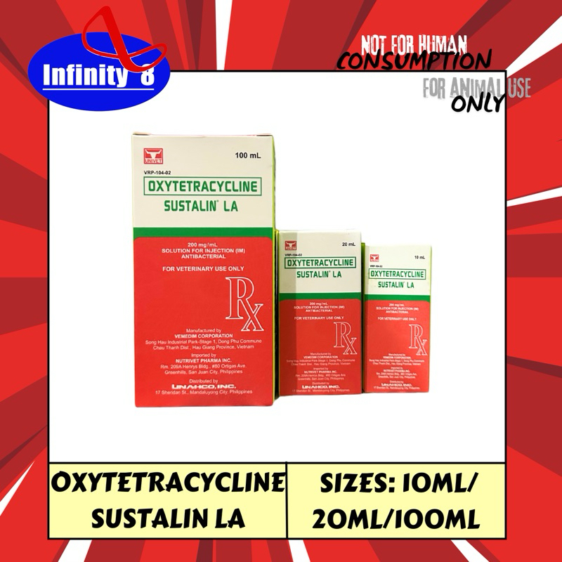 OXYTETRACYCLINE SUSTALIN LA (10ML/20ML/100ML) | Shopee Philippines