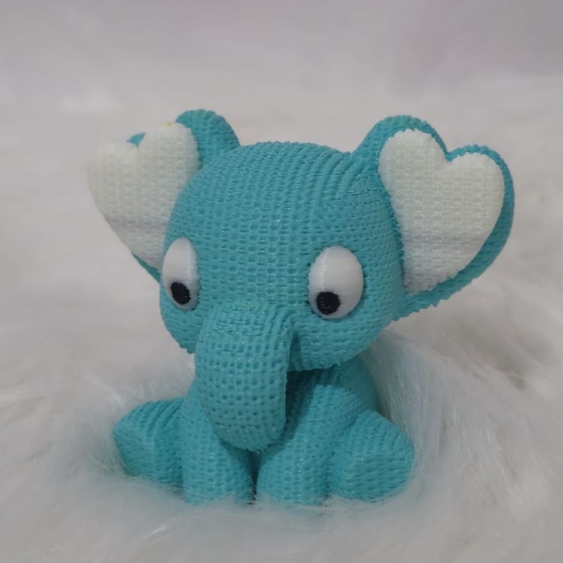 Elephant 3D Printing toy Cute Animals 3D printed | Shopee Philippines