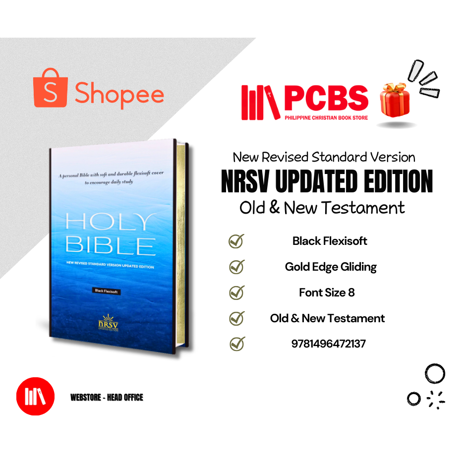 PCBS NRSV Holy Bible Updated Edition (FONT SIZE 8/GOLD EDGE) New ...