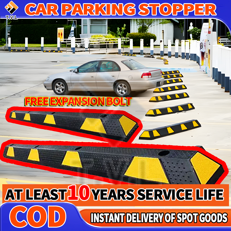 TVL Car Parking Stopper Heavy Duty Rubber Stopper Parking blocker Stop ...