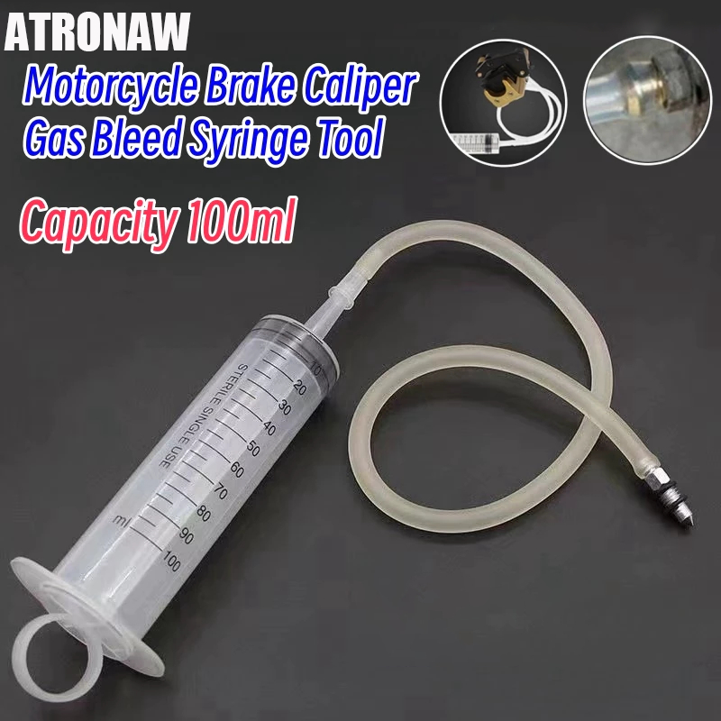 Universal Motorcycle Bleed Kit Brake Bleeder Syringe Tool Brake Bleed ...