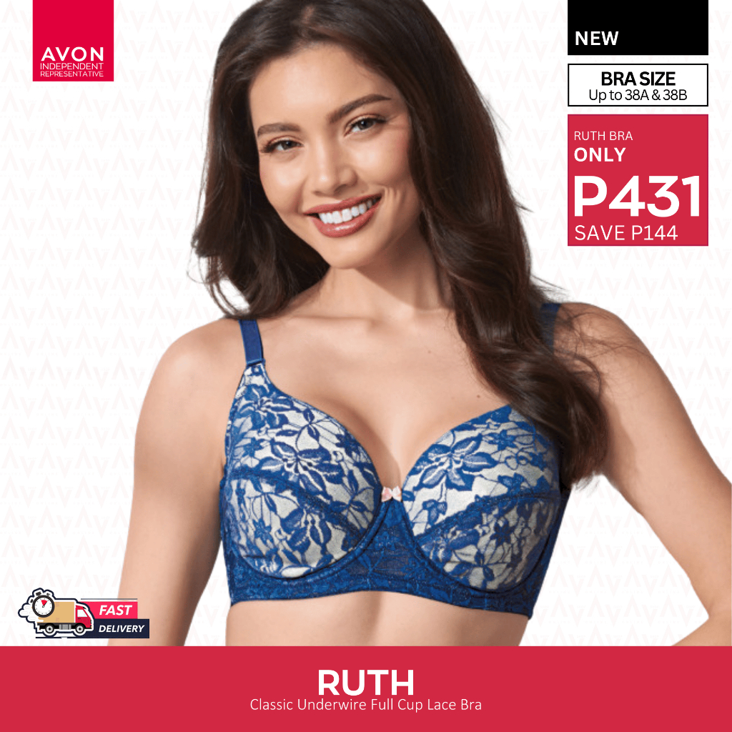 AVON Ruth Underwire Full Cup Lace Classic Bra | Shopee Philippines