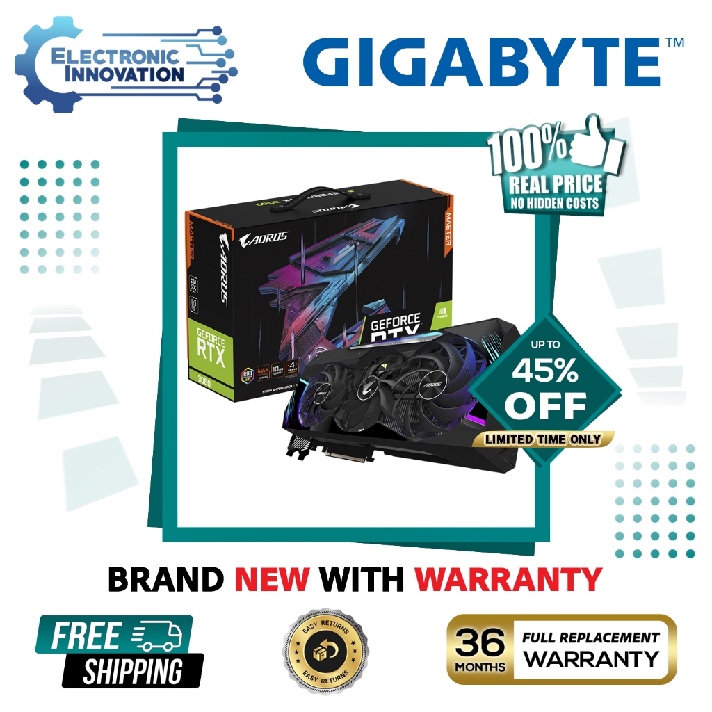 GIGABYTE AORUS GeForce RTX 3080 MASTER 10GB GDDR6X | Shopee Philippines