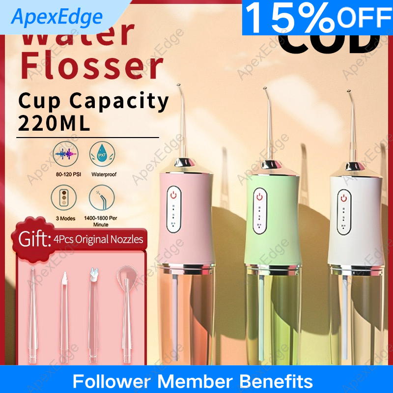 ApexEdge Electric Water Flosser for Tonsil Stone Cleaning with USB ...