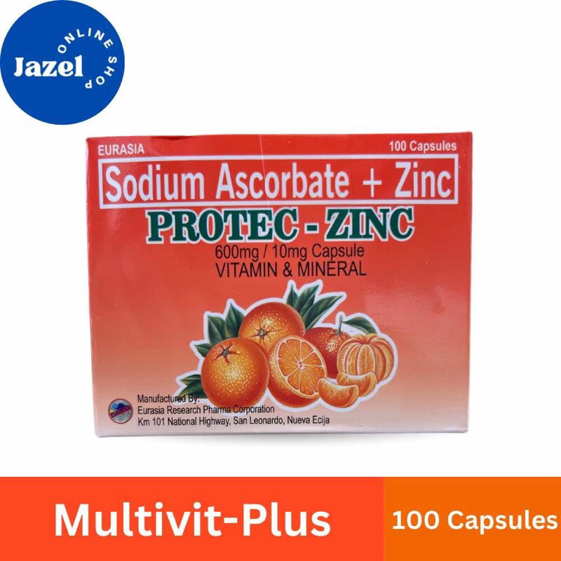 PROTEC-ZINC Sodium Ascorbate + Zinc 100’s Capsule | Shopee Philippines