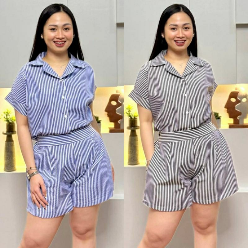 CHAMBRAY BUTTON DOWN POLO COORDINATES (M-XL) | Shopee Philippines