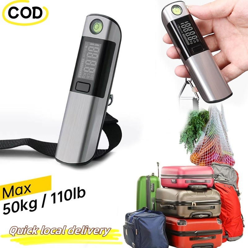 50kg LCD Digital Scale Electronic Luggage Handheld Travel Suitcase ...