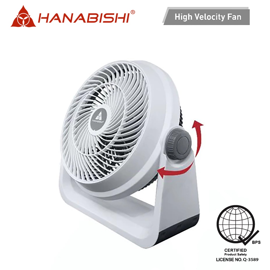 Hanabishi by Winland 12inches High Velocity Floor Fan 90degree Tilt ...