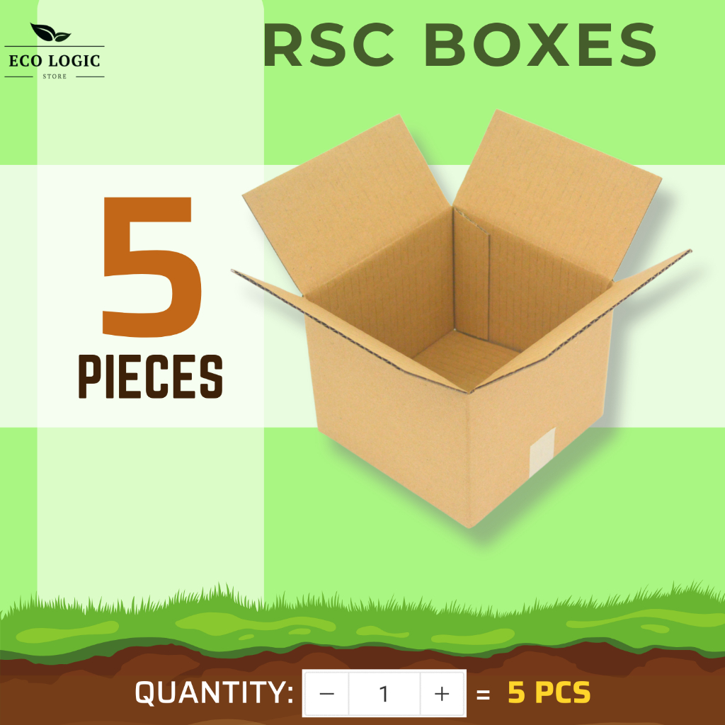 ⭐ 5 pcs RSC BOXES (B1-B4), Ecologic Corrugated Packaging Carton Box RSC ...