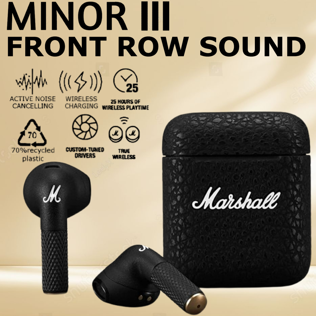 Marshall MINOR III True Wireless Bluetooth Earbuds In-Ear Earphone ...