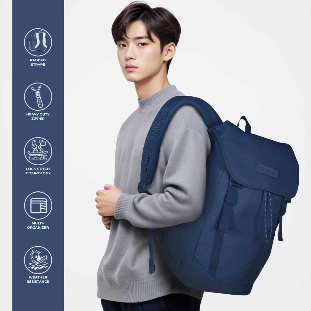 Hawk 5913 MEDIUM Lifestyle Backpack with VIRUPRO Anti-Microbial ...