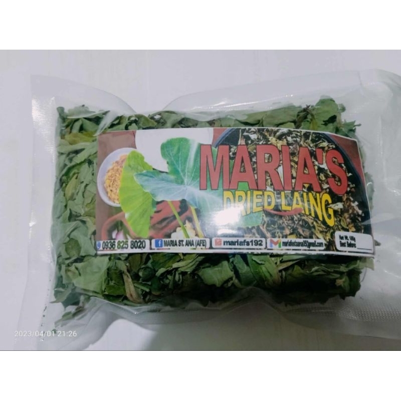 Dried Laing taro leaves 100grams | Shopee Philippines