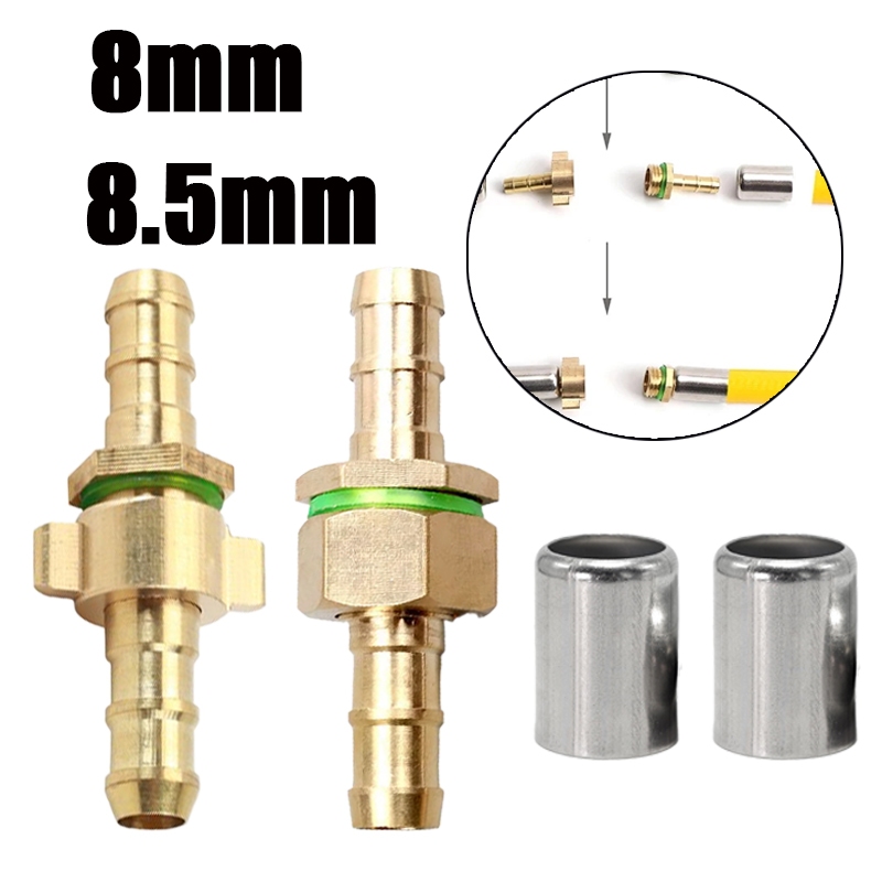 8.0/8.5mm Brass Sprayer Hose Fittings with Ferrule for Power Sprayer ...
