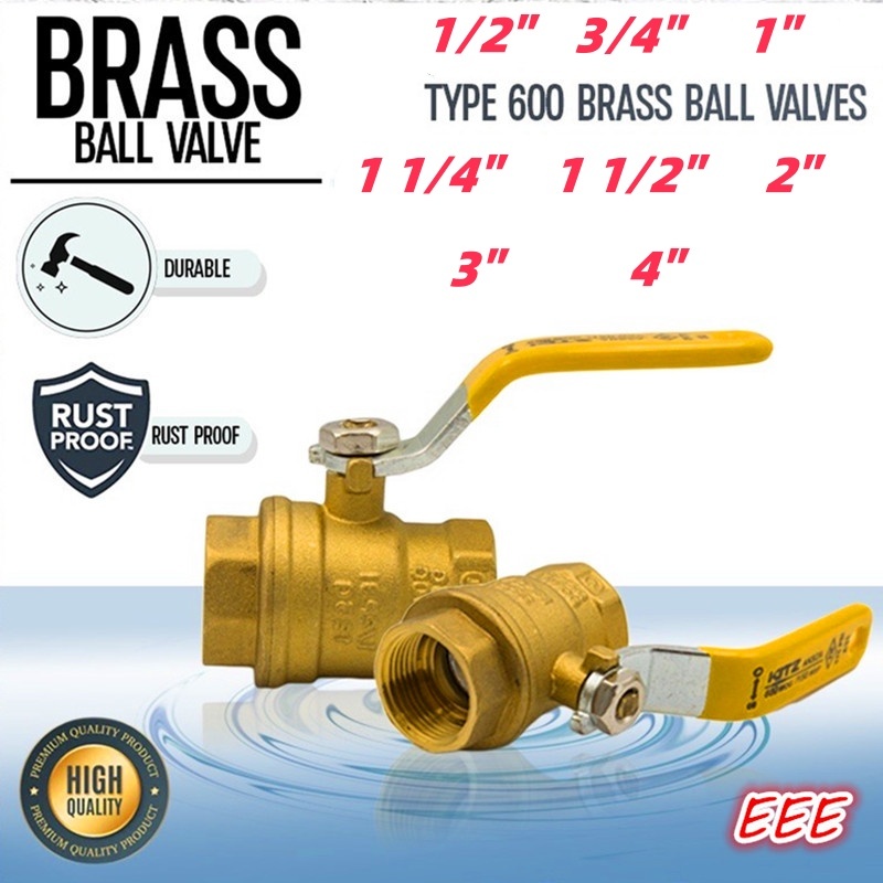Heavy Duty Brass Ball Valve (3Inch , 4Inch) | Shopee Philippines
