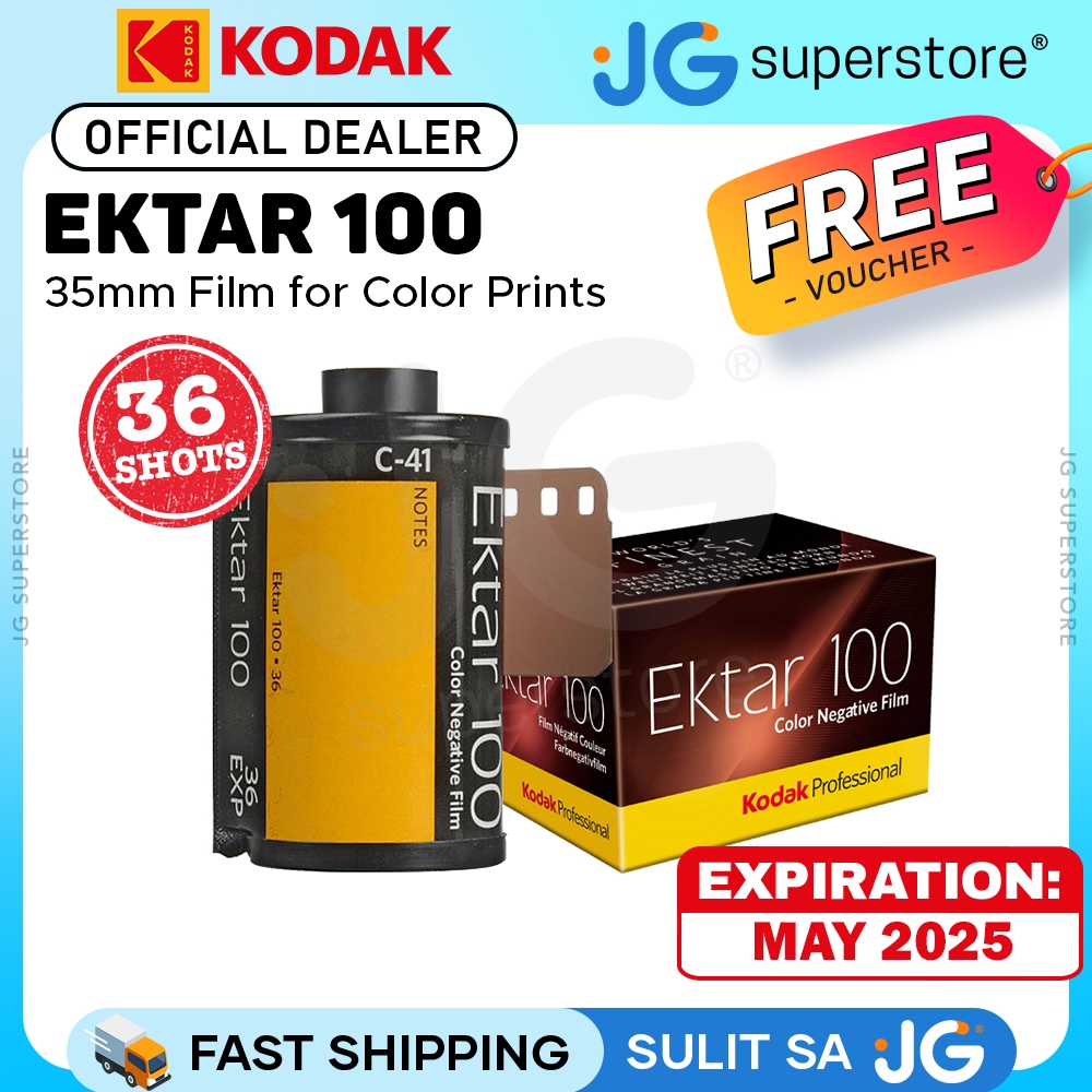 KODAK EKTAR 100 35mm 100 ISO Color Negative Film with 36 Exposure Shots ...