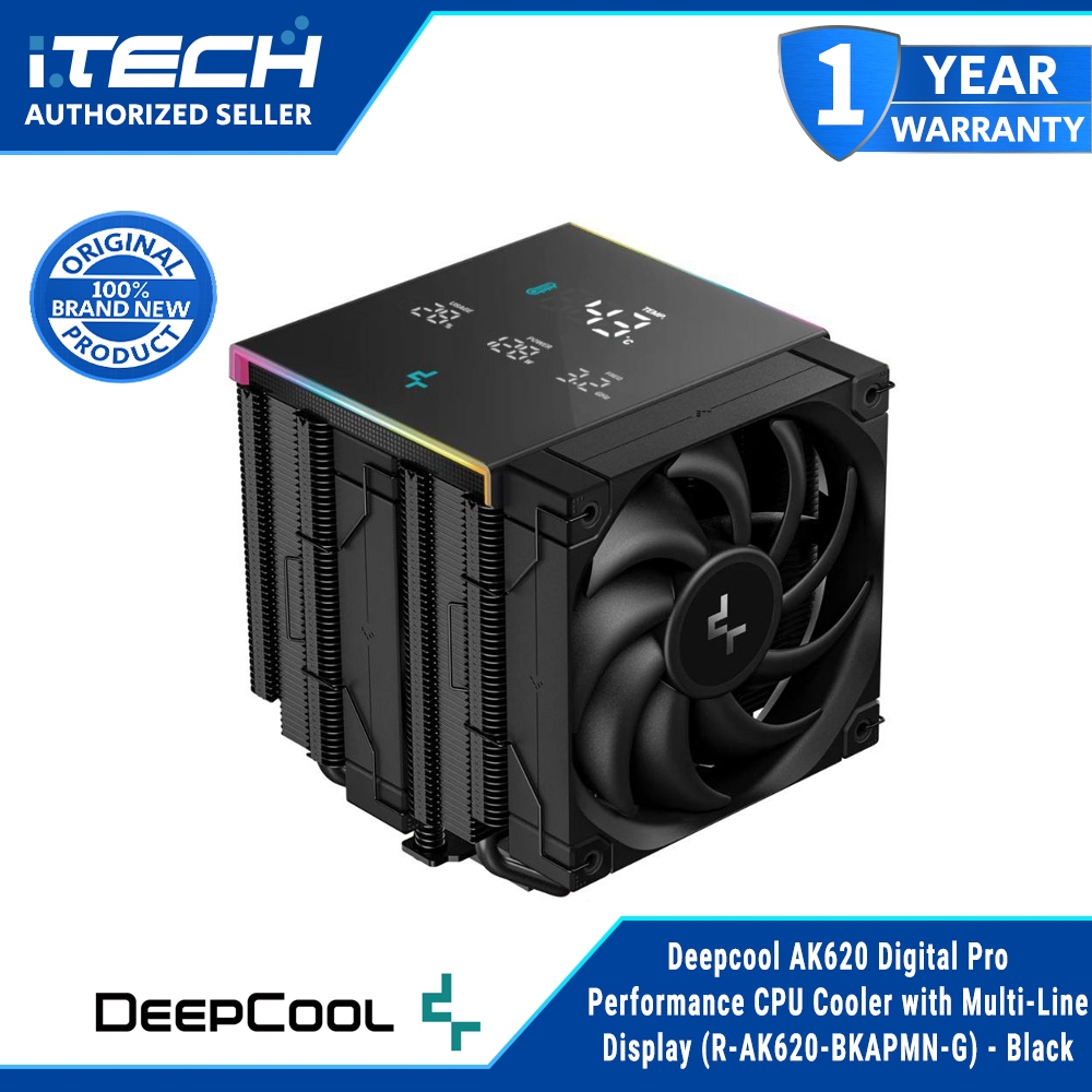 Deepcool AK620 Digital Pro Performance CPU Cooler with Multi-Line ...