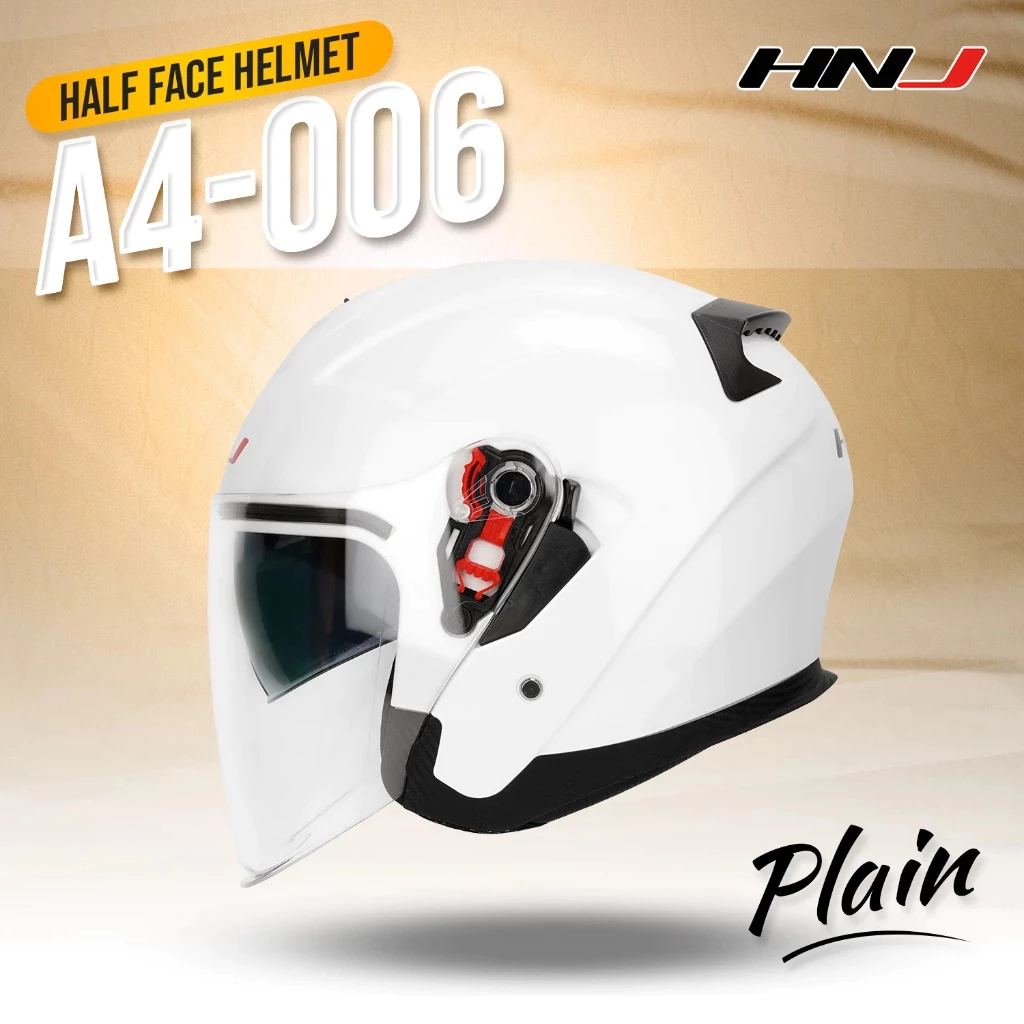 HNJ half face helmet dual visor motorcycle helmet half face for men and ...