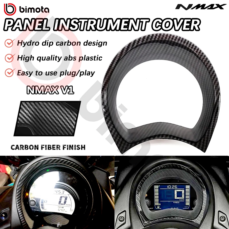 Yamaha NMAX V1 Panel Gauge Cover Carbon Speedometer Cover For Nmax V1 ...