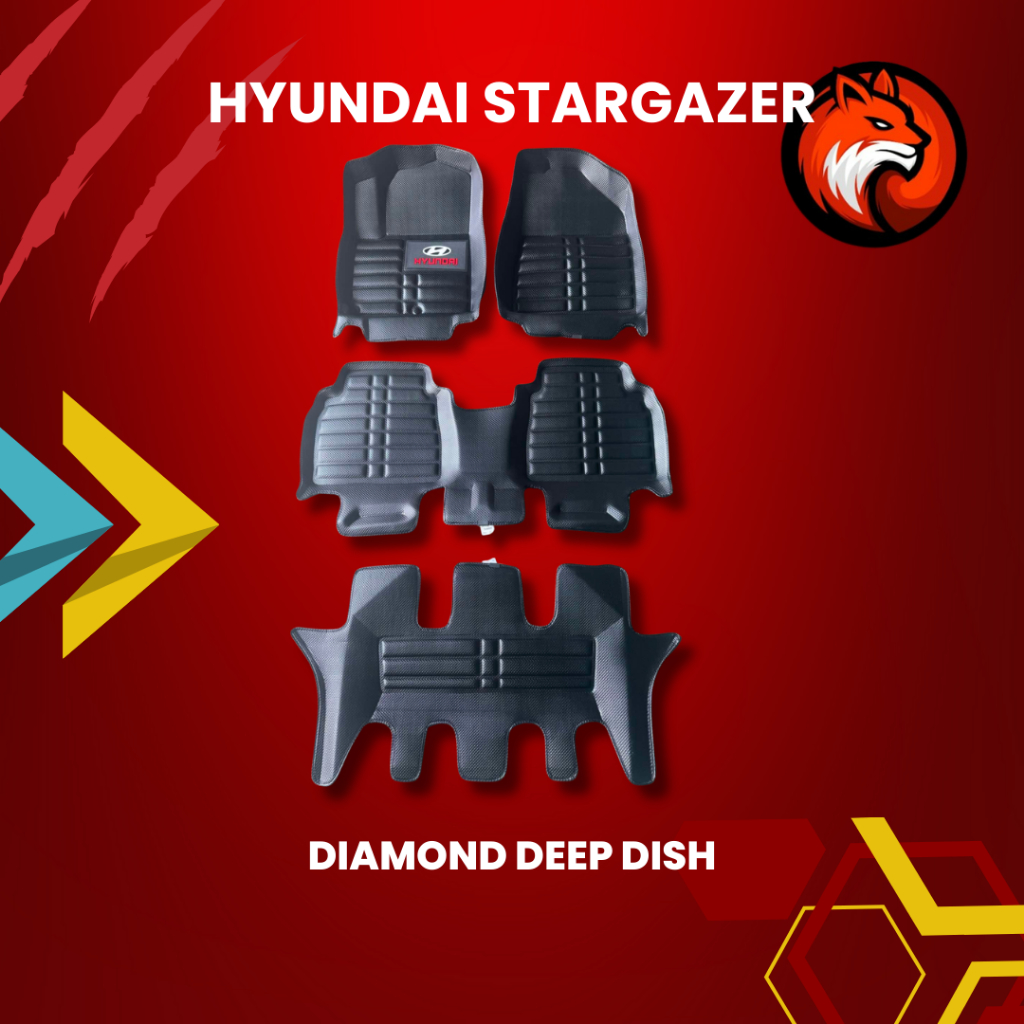 Hyundai Stargazer Premium Diamond Deep Dish Car Matting (5D Matting ...