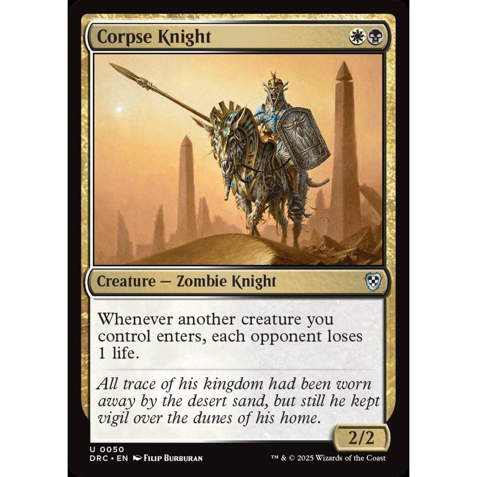 Magic the Gathering | Corpse Knight | Shopee Philippines