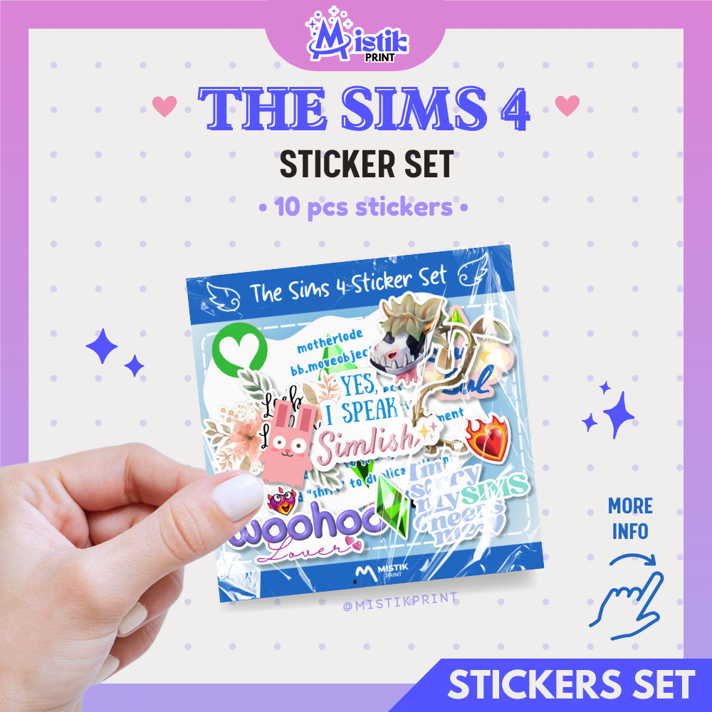 The Sims 4 Sticker Set Waterproof for Tumbler Laptop and more by Mistik ...