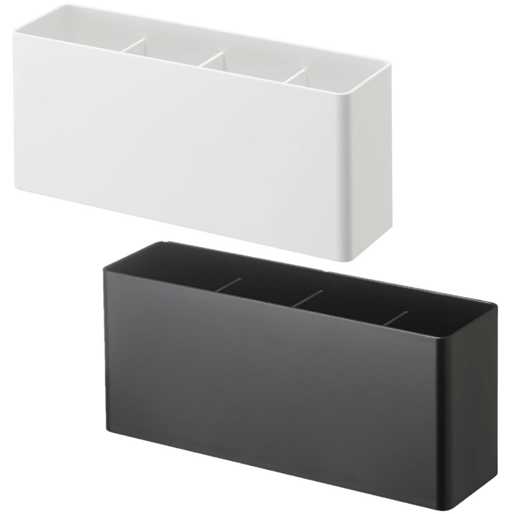 Yamazaki Tower Wide Magnetic Storage Box with Divider and Hooks Japan ...