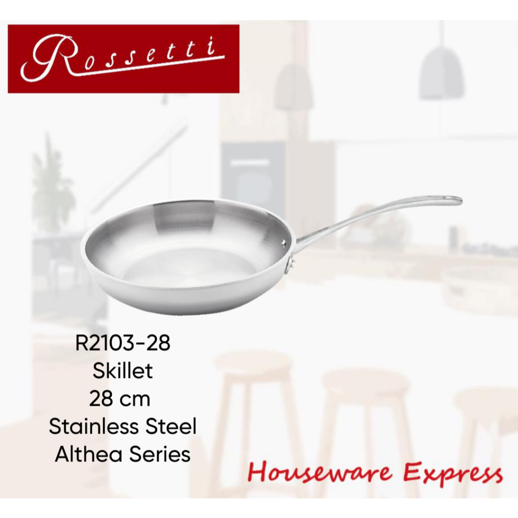 Rossetti R2103-28 Stainless Skillet 28cm Althea Series (Houseware ...
