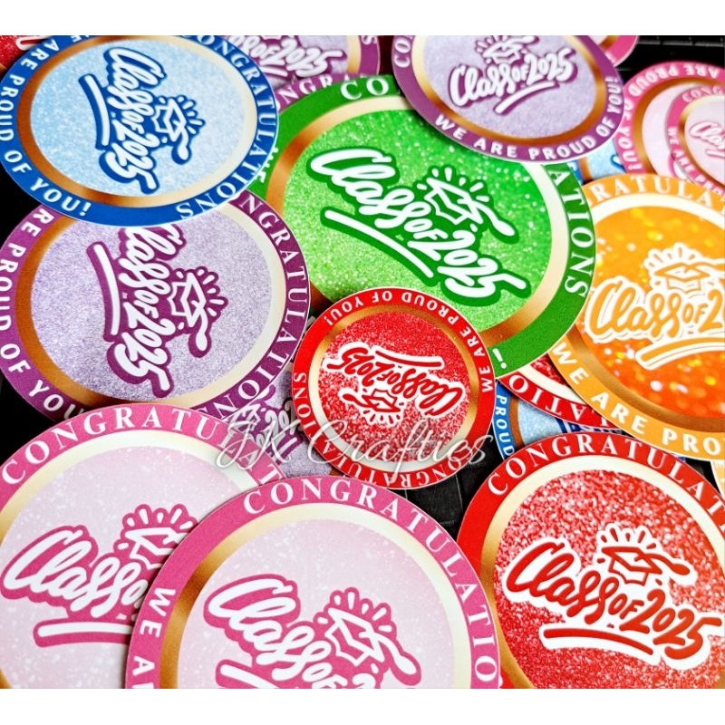 18 pieces Round Graduation / Congratulations Stickers 2 inches | Shopee ...