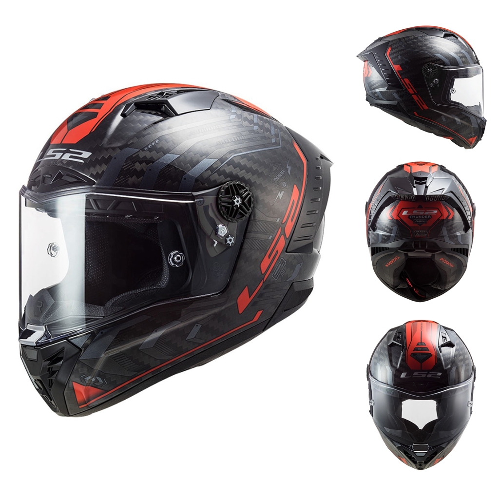 LS2 FF805 CARBON THUNDER FULL FACE HELMET | Shopee Philippines