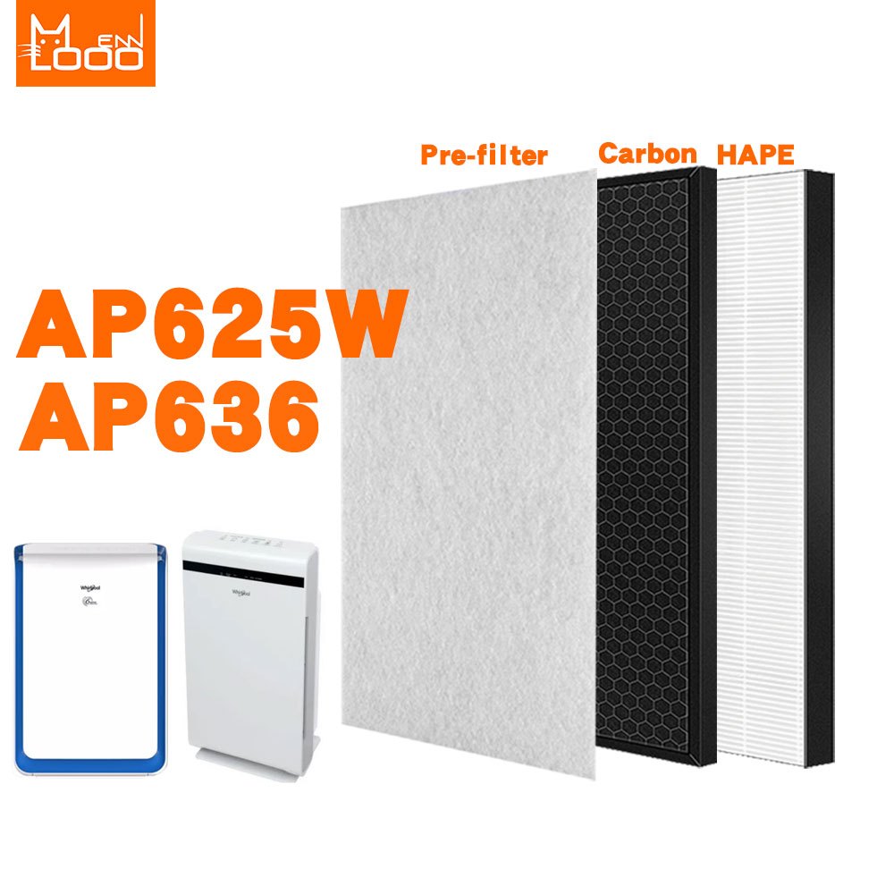 GWOOD replacement filter for Whirlpool air purifier AP636 AP625 ...