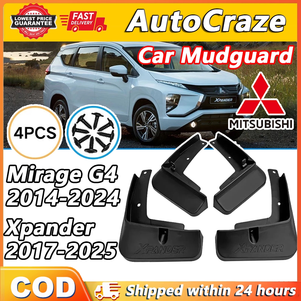 4Pcs Mud Guard for Mitsubishi Xpander 2017-2025/Mirage G4 2014-2024 Mud ...